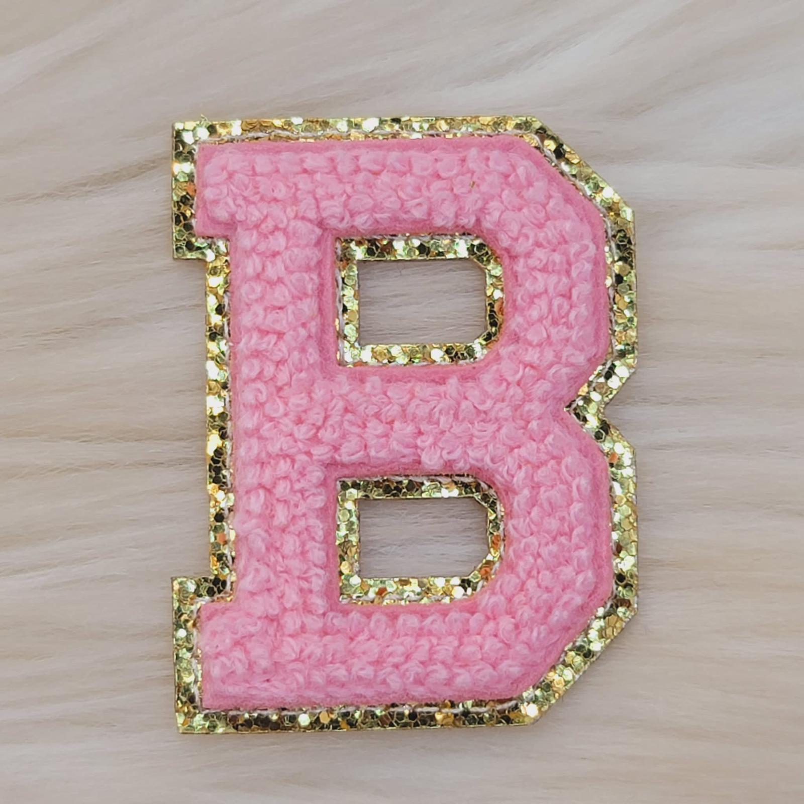 Varsity Letter Patch B - Soft Pink – Irv's Luggage