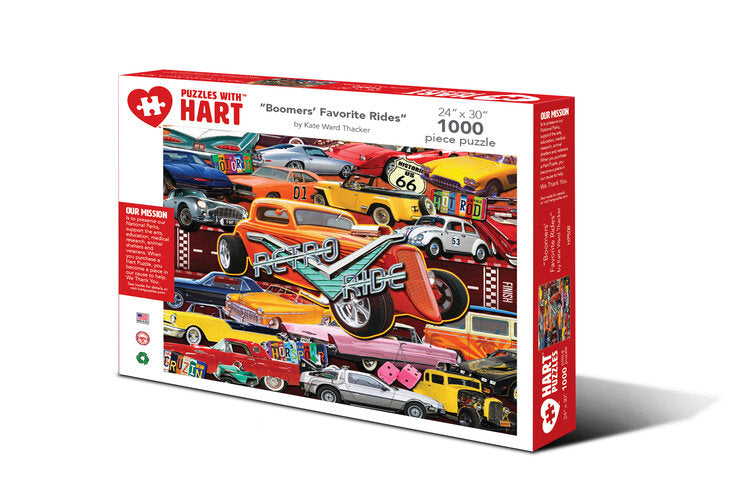 Boomers' “Favorite Rides” 1000 Piece Puzzle – Irv's Luggage