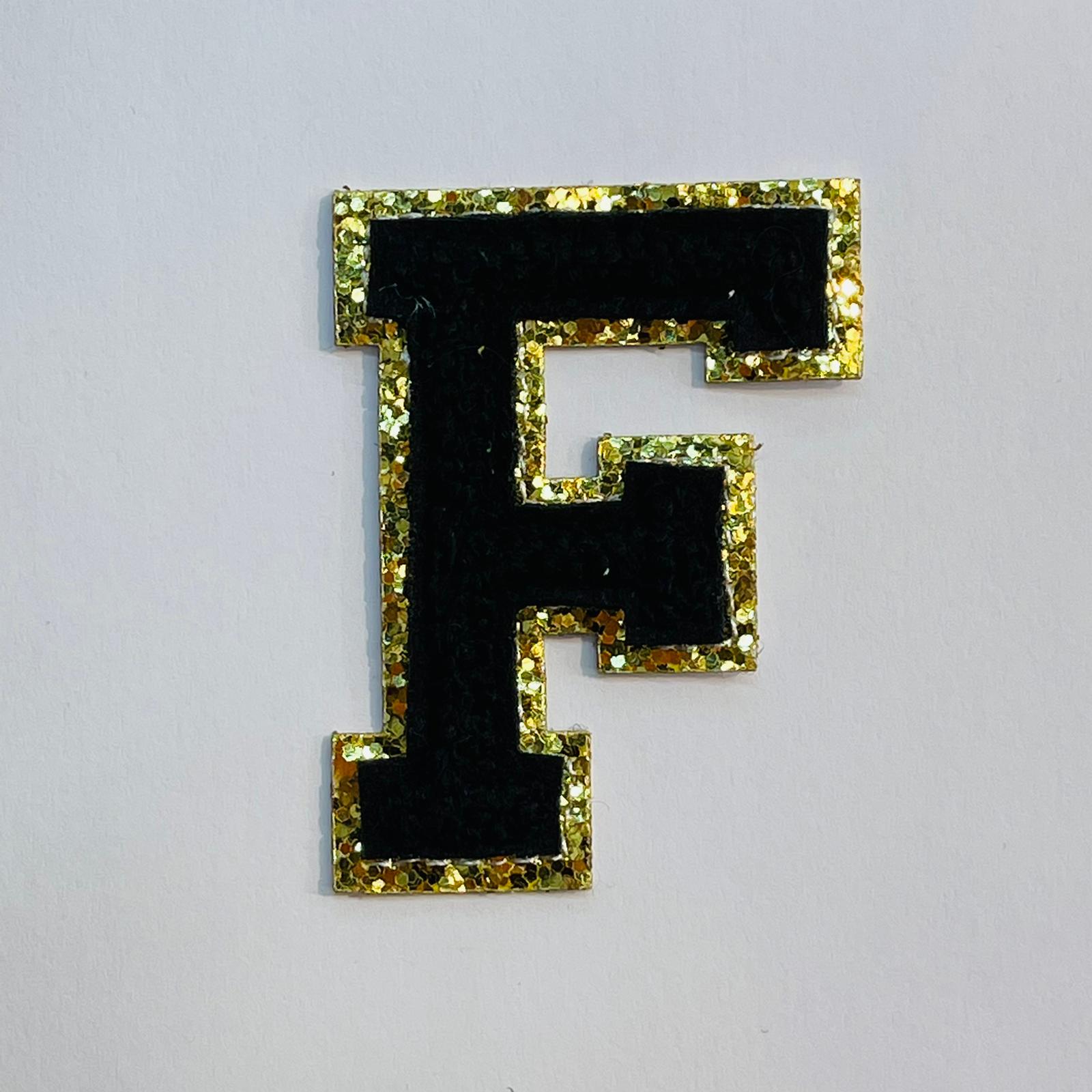 Varsity Letter Patch F - Black – Irv's Luggage