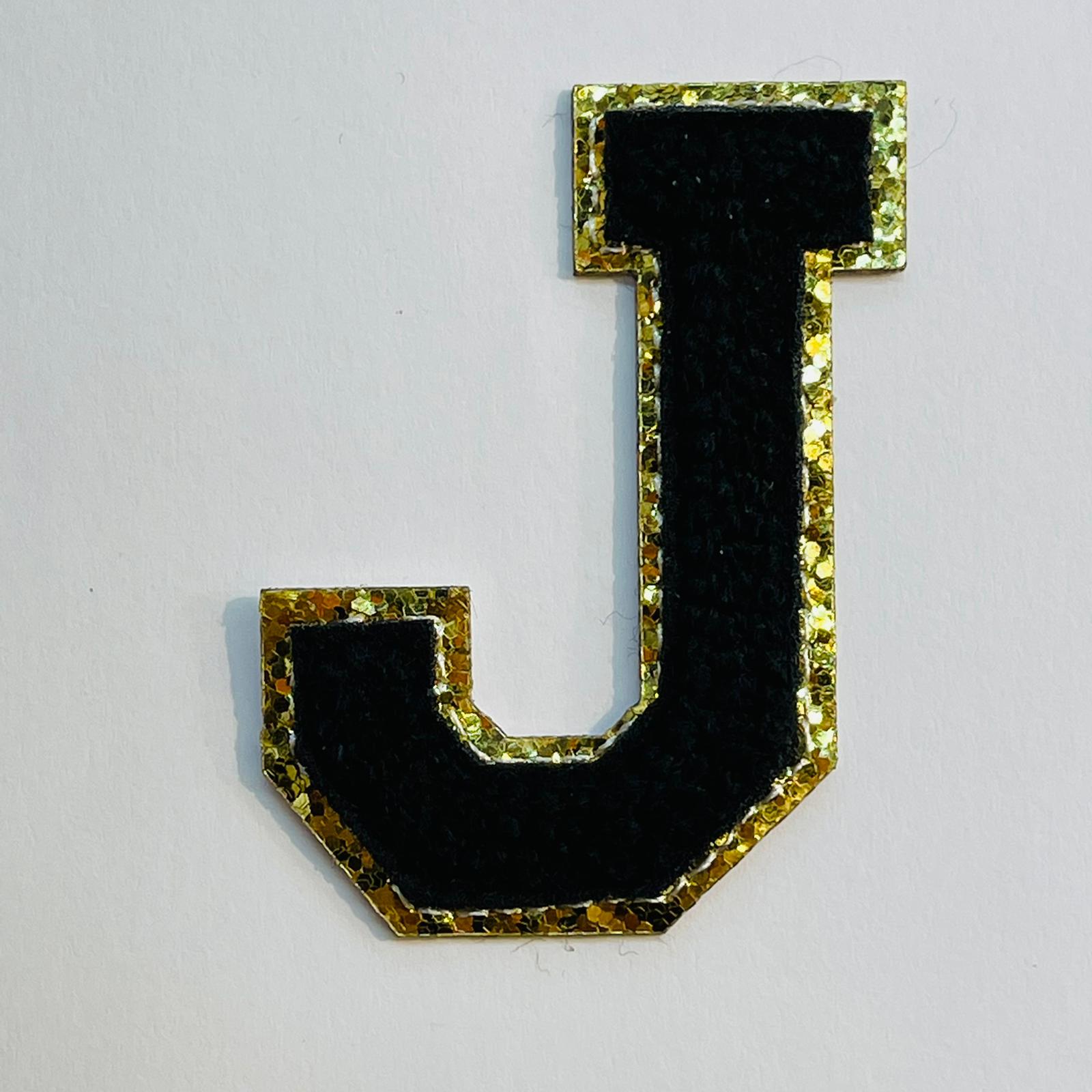 Varsity Letter Patch J - Black – Irv's Luggage
