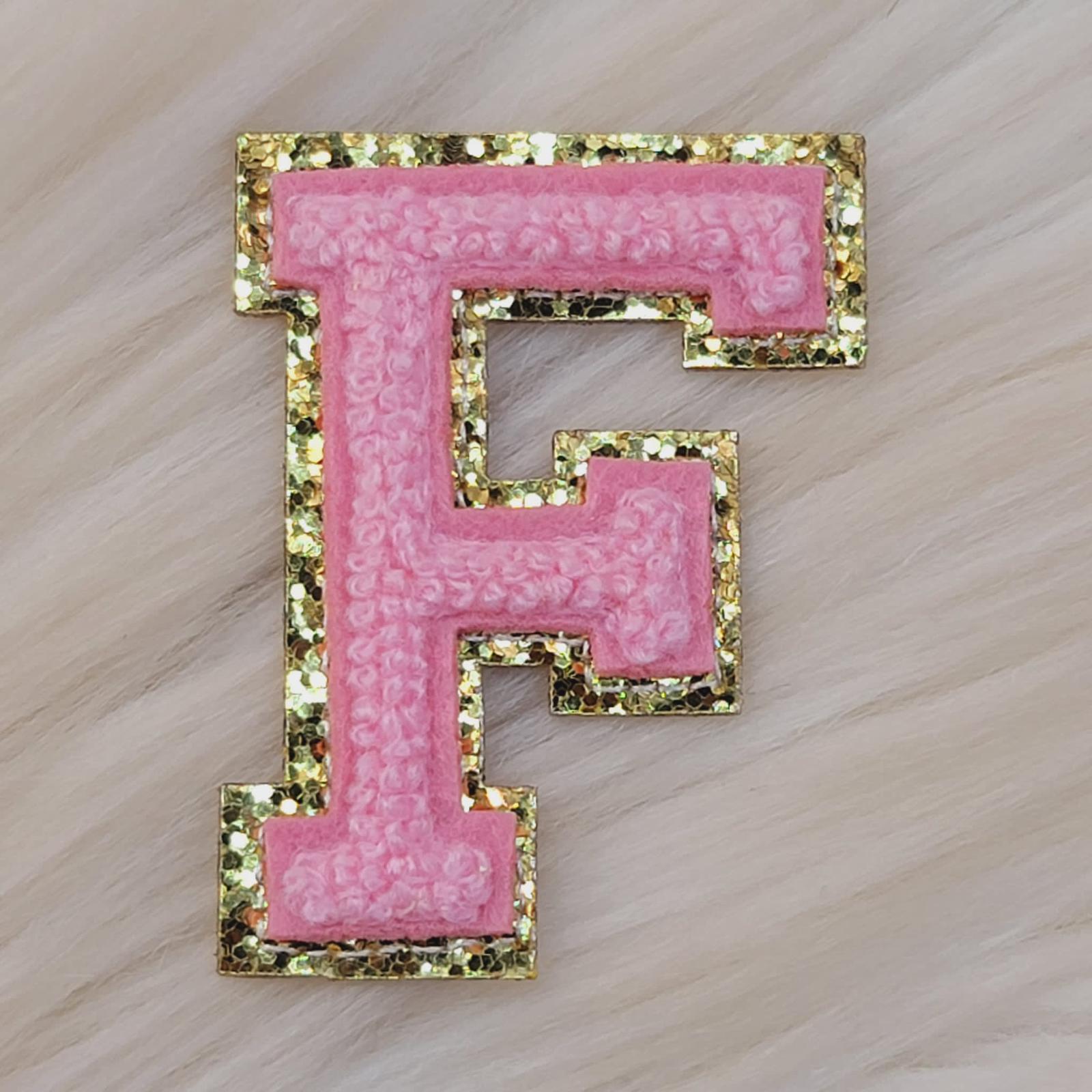 Varsity Letter Patch F - Soft Pink – Irv's Luggage