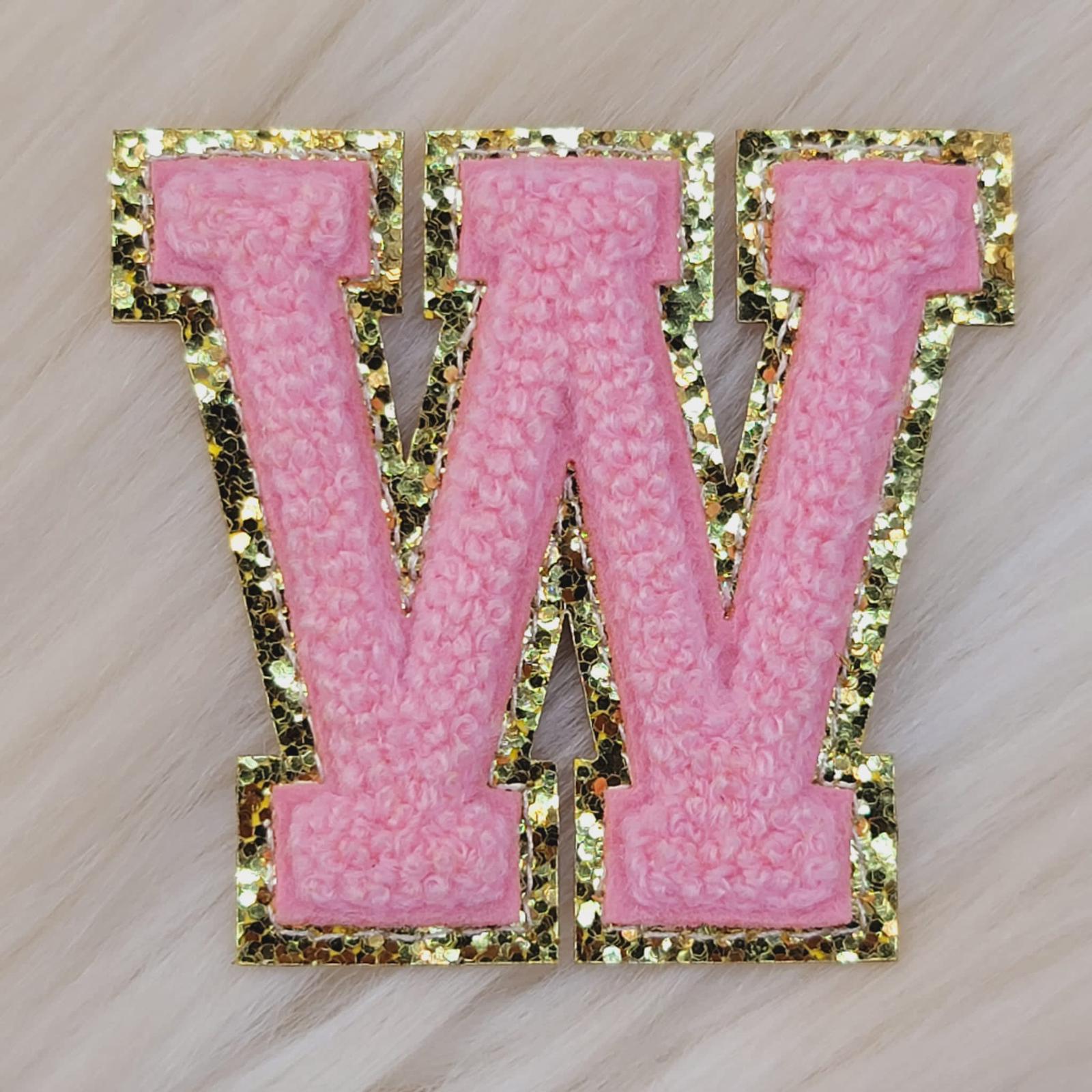 Varsity Letter Patch W - Soft Pink – Irv's Luggage