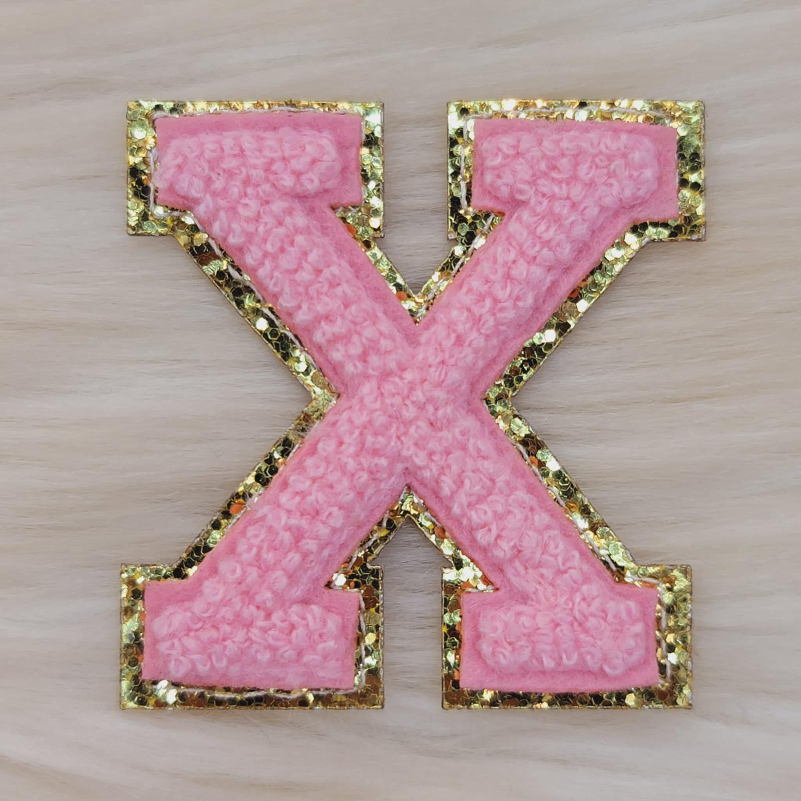 Varsity Letter Patch X - Soft Pink – Irv's Luggage