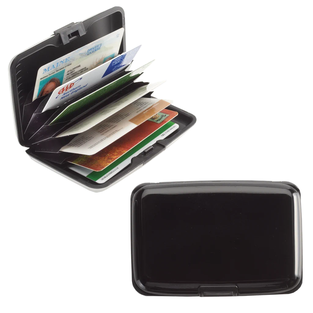 Talus RFID Aluminum Card Case - Black – Irv's Luggage