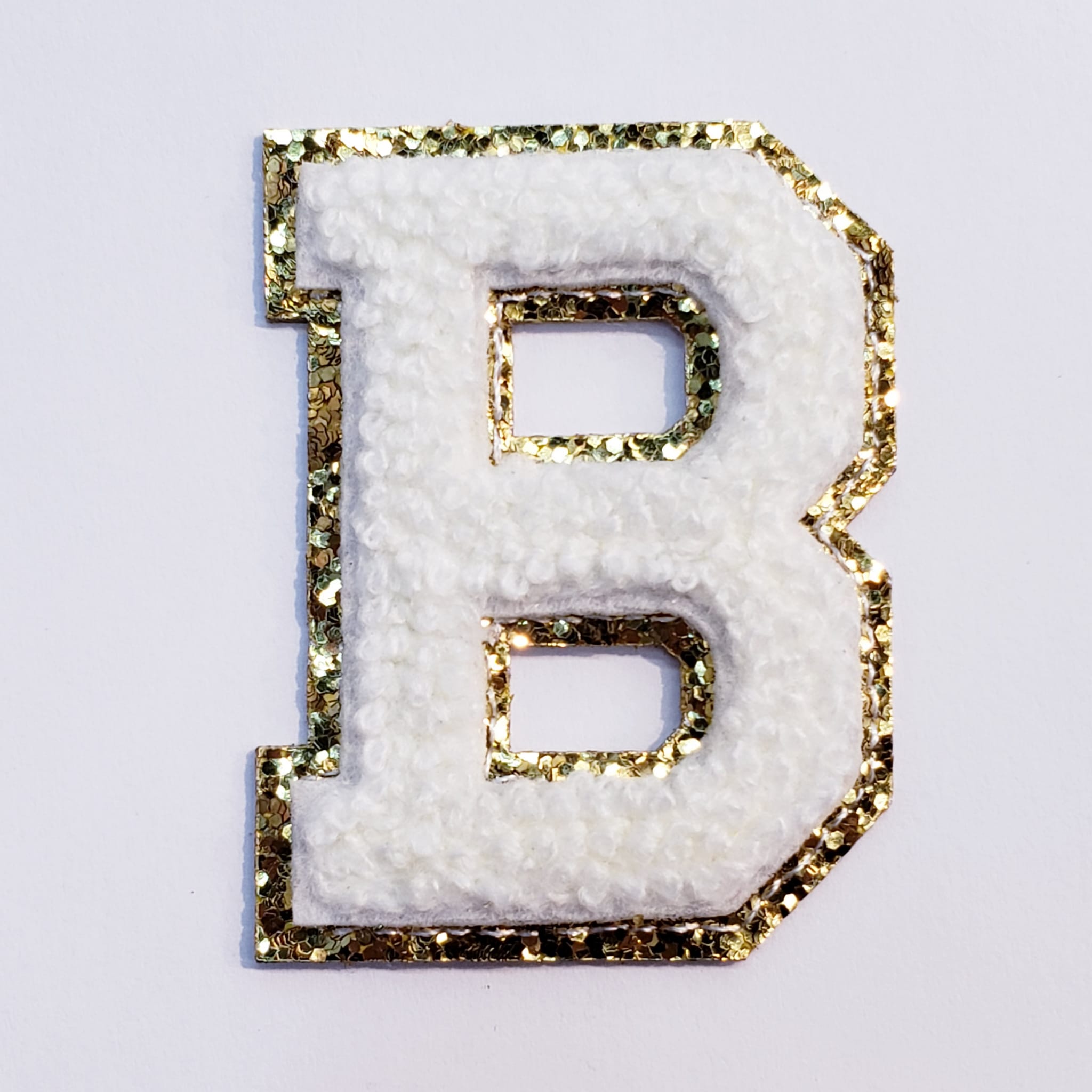 Varsity Letter Patch B - White – Irv's Luggage