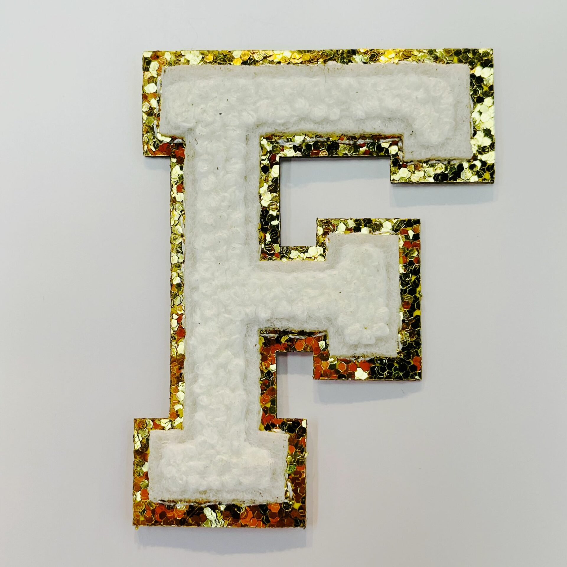 Varsity Letter Patch F - White – Irv's Luggage
