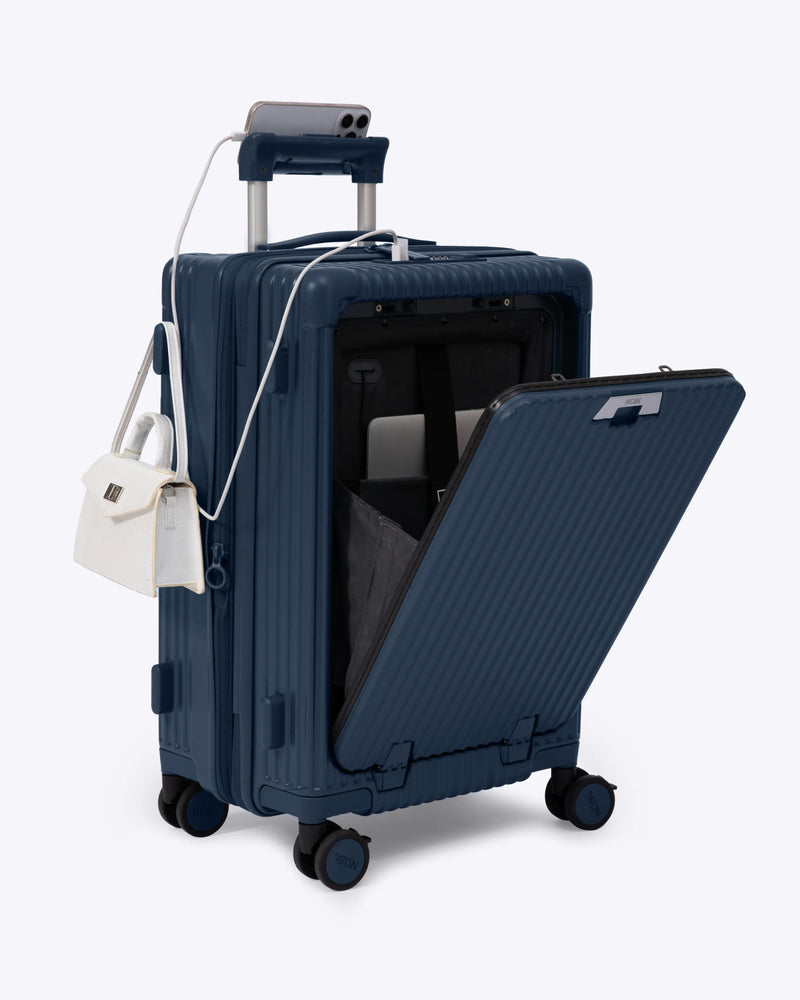NOBL Travel Carry-On: All-in One Expandable - Midnight Blue – Irv's Luggage