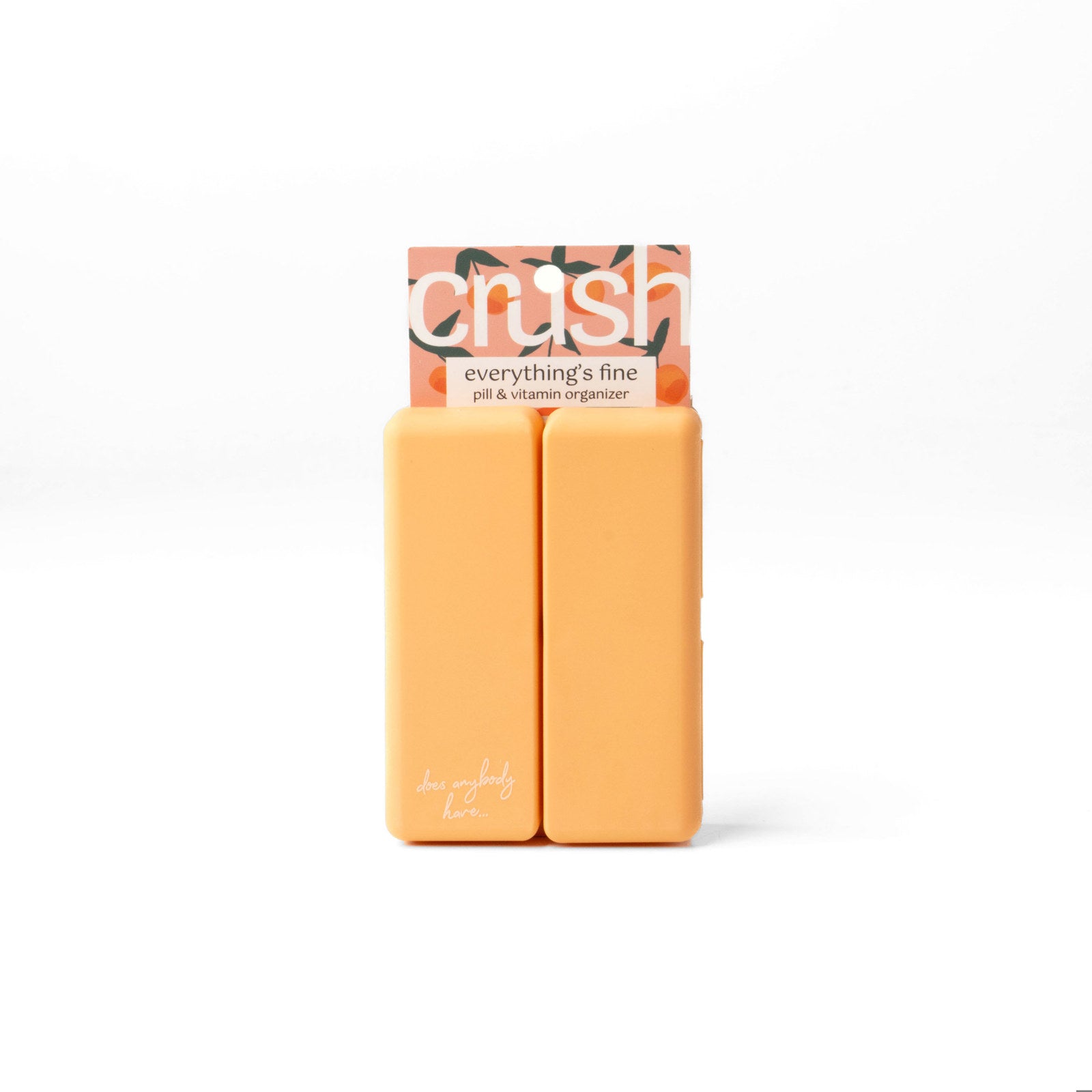 Crush Everything's Fine Pill & Vitamin Case - Peach – Irv's Luggage