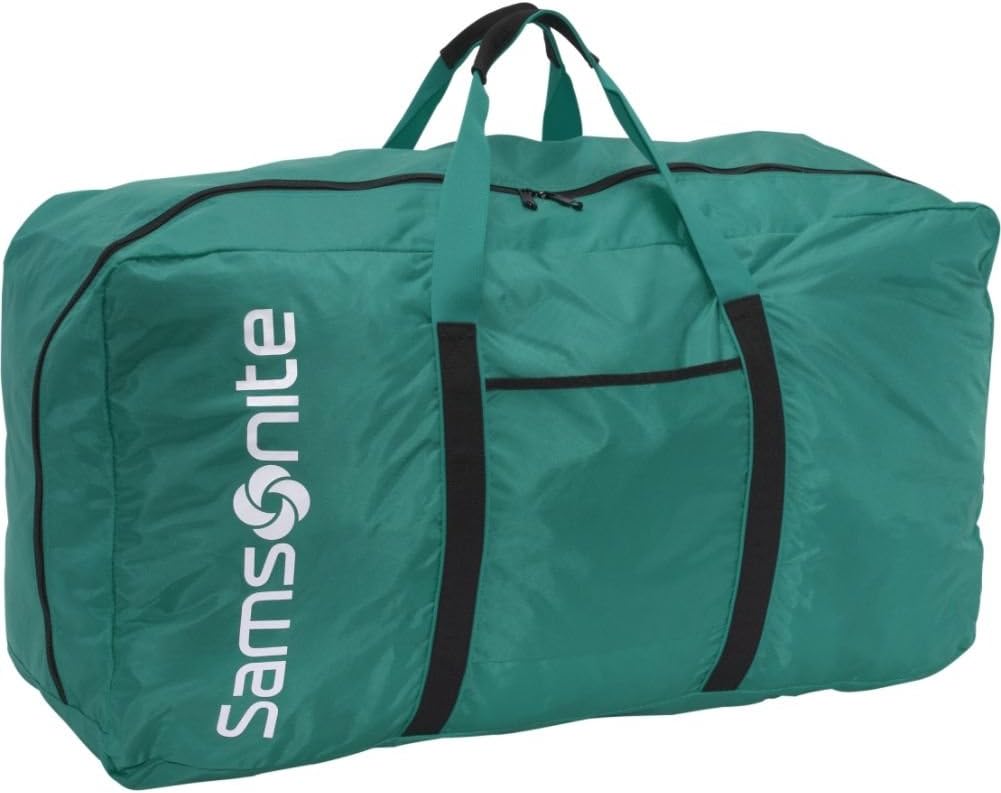 Samsonite Foldable Tote-A-Ton Duffel - Turquoise/Black – Irv's Luggage