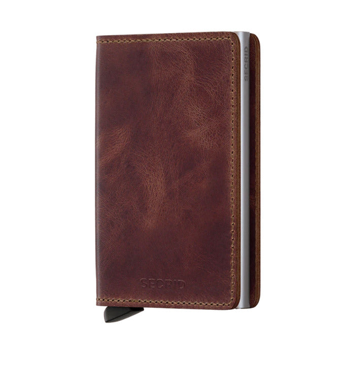 Secrid Original Slim Wallet Vintage - Brown – Irv's Luggage